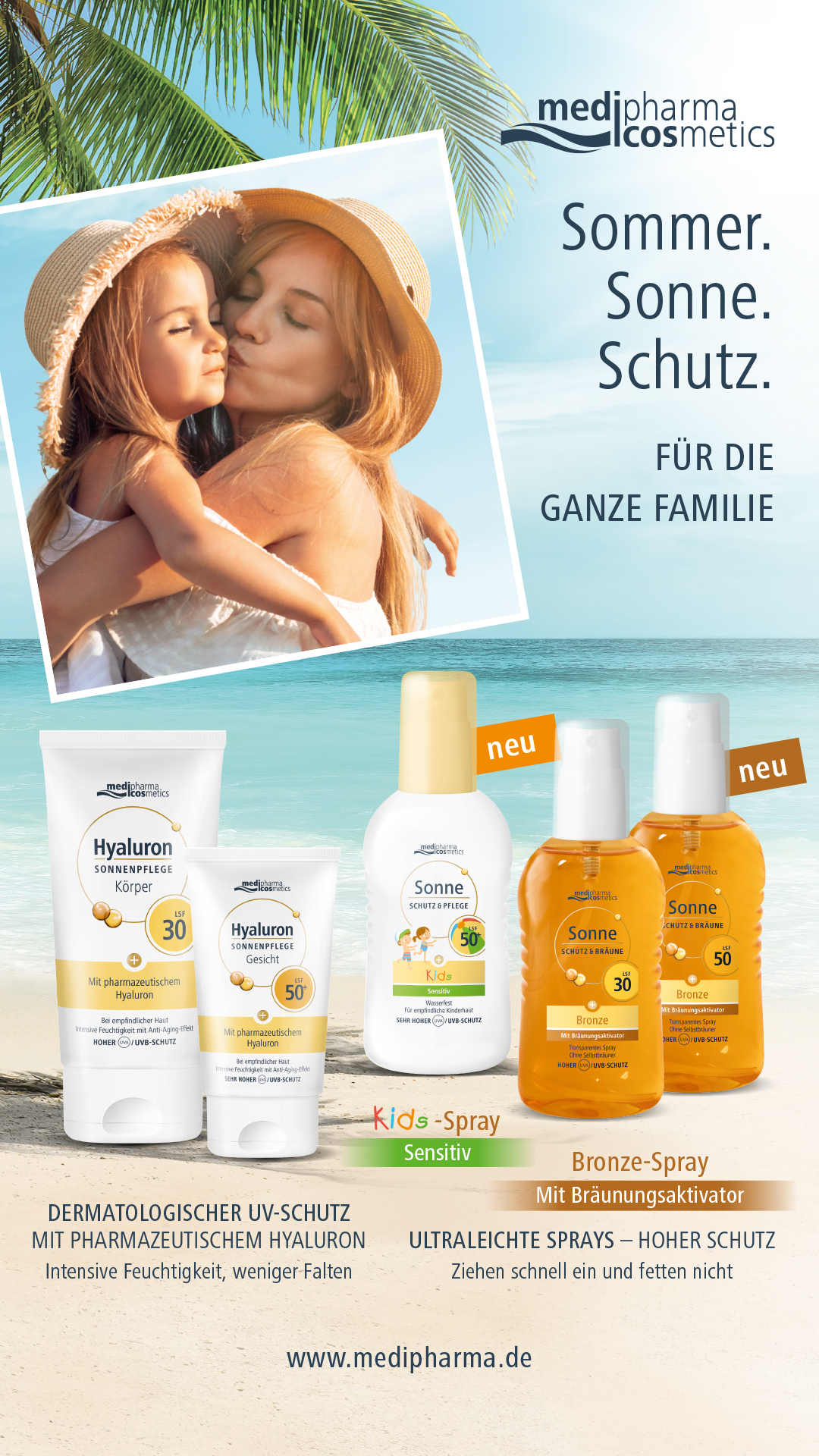 Sonne Schutz & Bräune LSF 30 Pumpspray | Medipharma